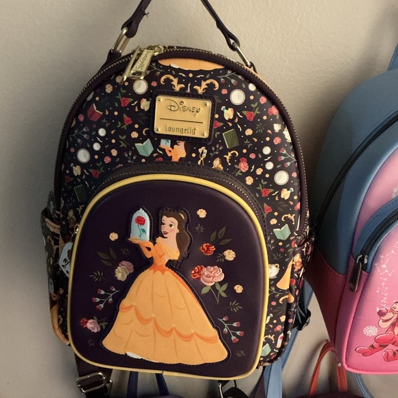 Loungefly | Bags | Loungefly Disney Belle Backpack Black And Yellow ...